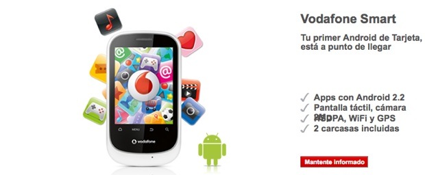 Vodafone Smart disponible pronto en España